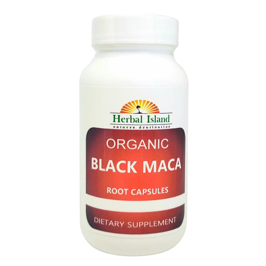 Black Maca Root Capsules - Organic – Herbal Island
