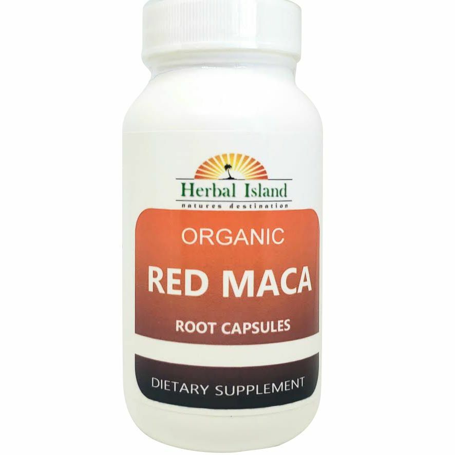 Red Maca Root Capsules - Organic – Herbal Island